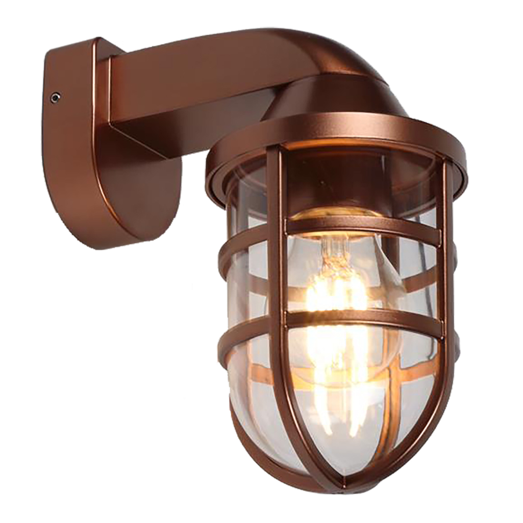 WALL LIGHT 40W E27 IP44 COPPER UH301091/10 - Eagle Lighting