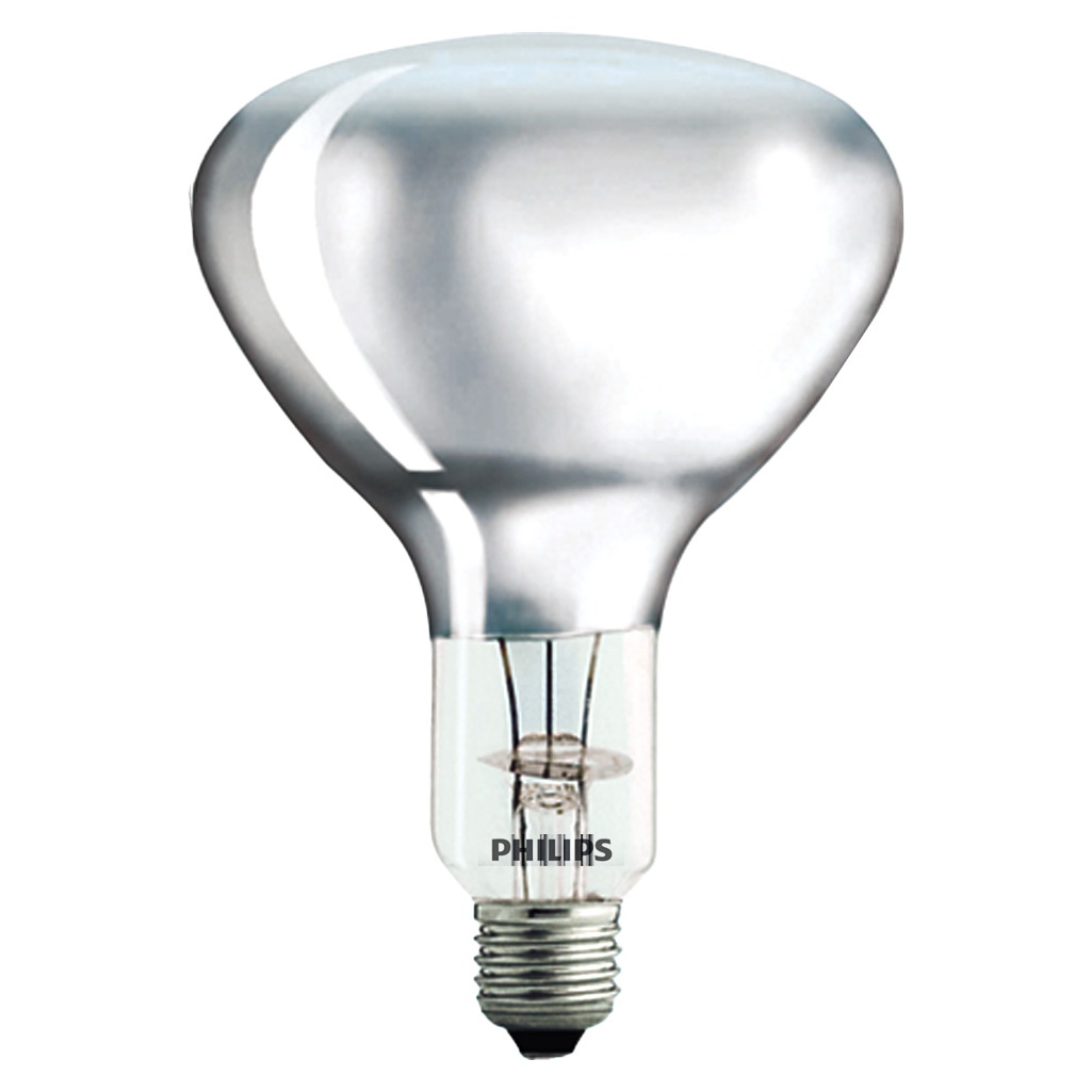 LAMP INFRARED R125 375W CLEAR GLASS WITH REFLECTOR 230V TEC90107 ...