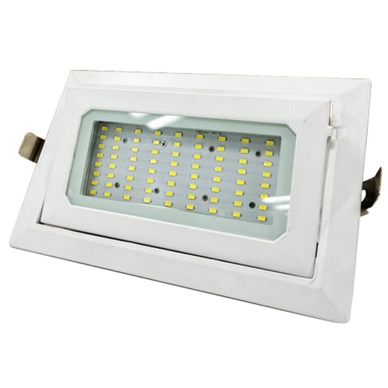 DOWNLIGHTER LED REC WALL WASHER 30W CLR GLS WHT 6000K MAN349 - Eagle ...