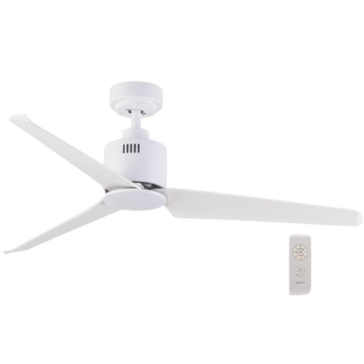 White 3-Speed Metal Ceiling Fan No Light - PAAXC5011 - Eagle Lighting