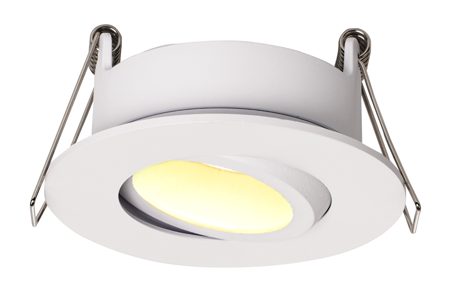 TILT ROUND DOWNLIGHT DIE CAST ALUMINUM WHITE - DL120/25 - Eagle Lighting