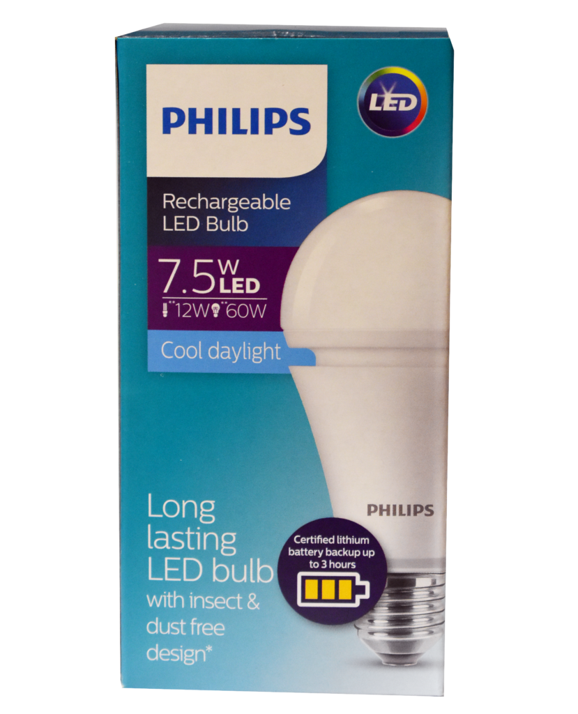 LAMP LED 7.5-60W E27 A67 RECHARGEABLE 6500K-RSA1808 - Eagle Lighting