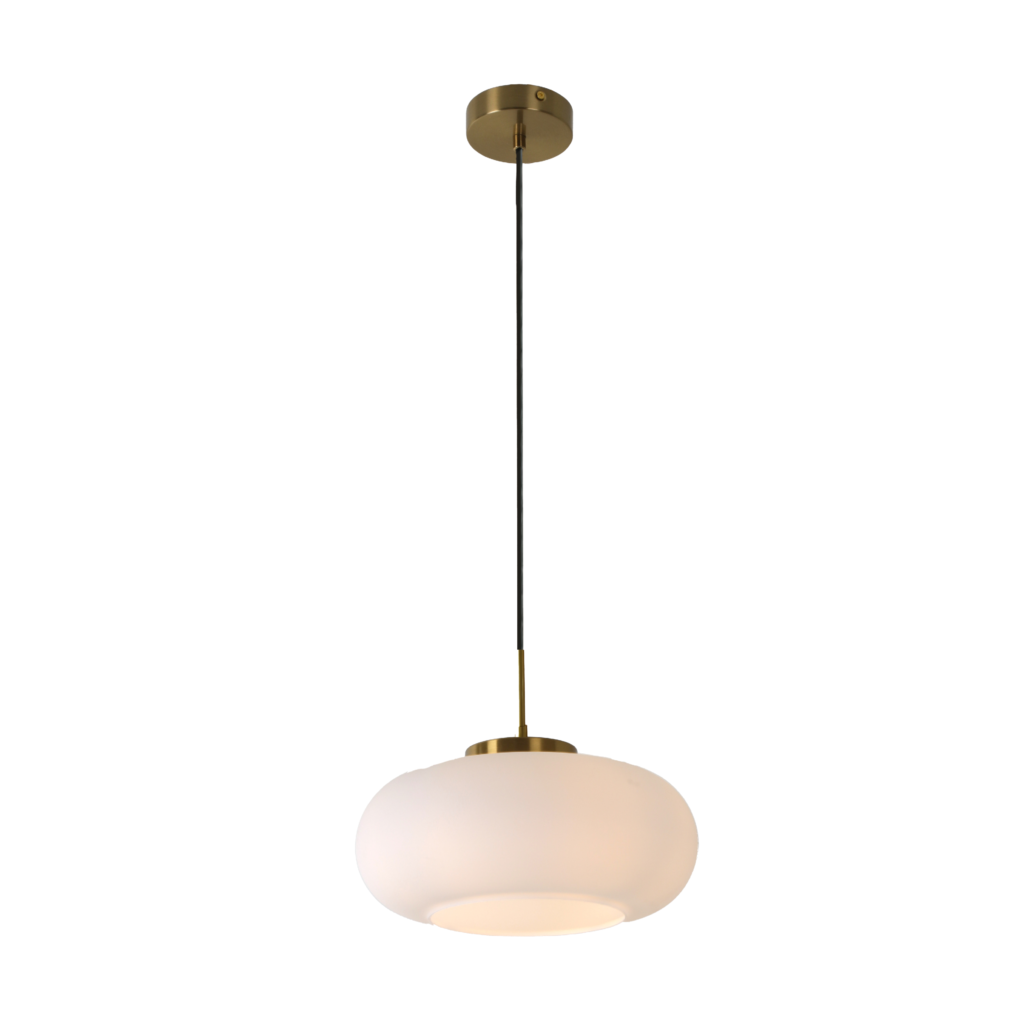 PENDANT FITTING 60W E27 300X100 COPPER + OPAL GLASS - KAV408 - Eagle ...