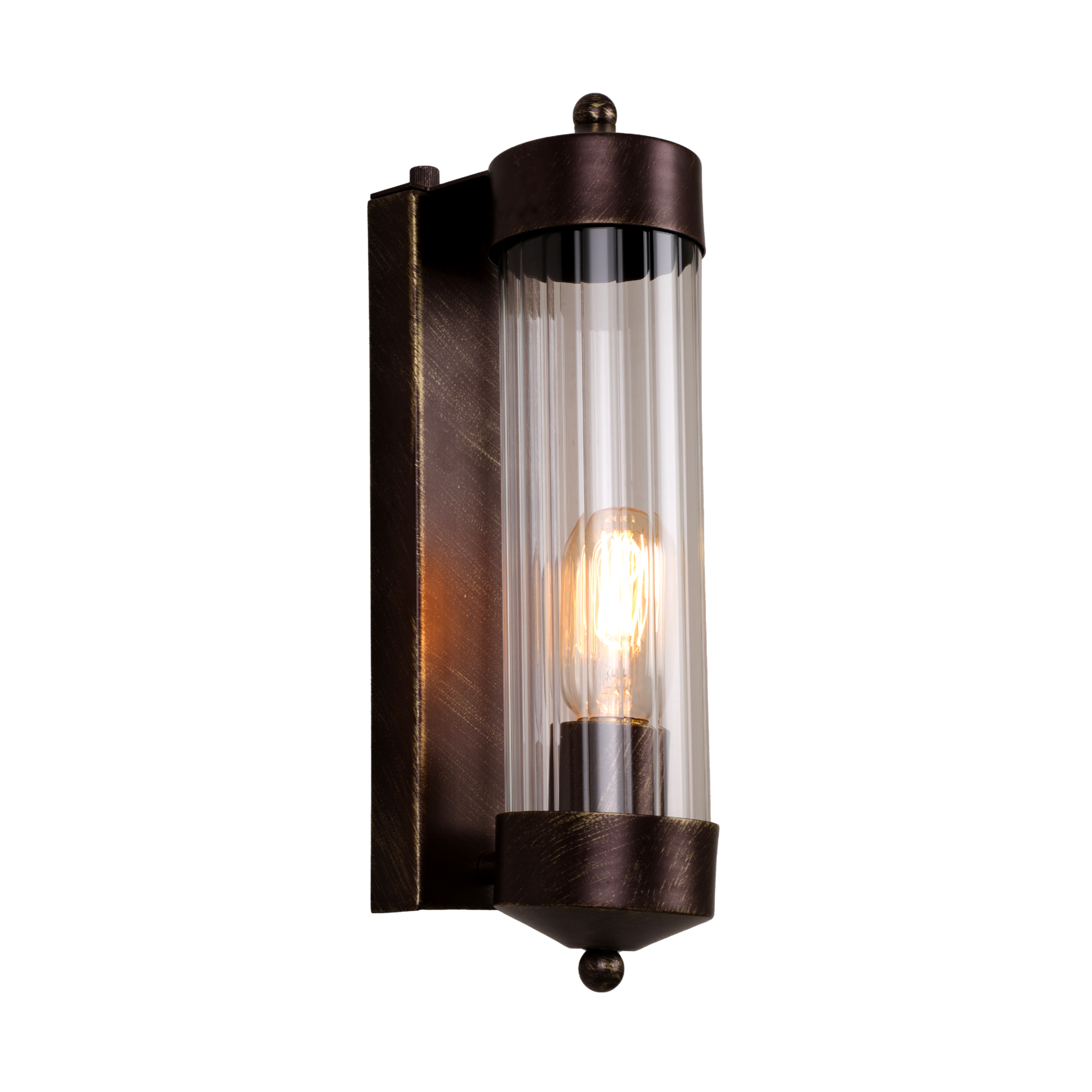 WALL FITTING 60W E27 80X1520X350 BLACK/GOLD - KAV451 - Eagle Lighting